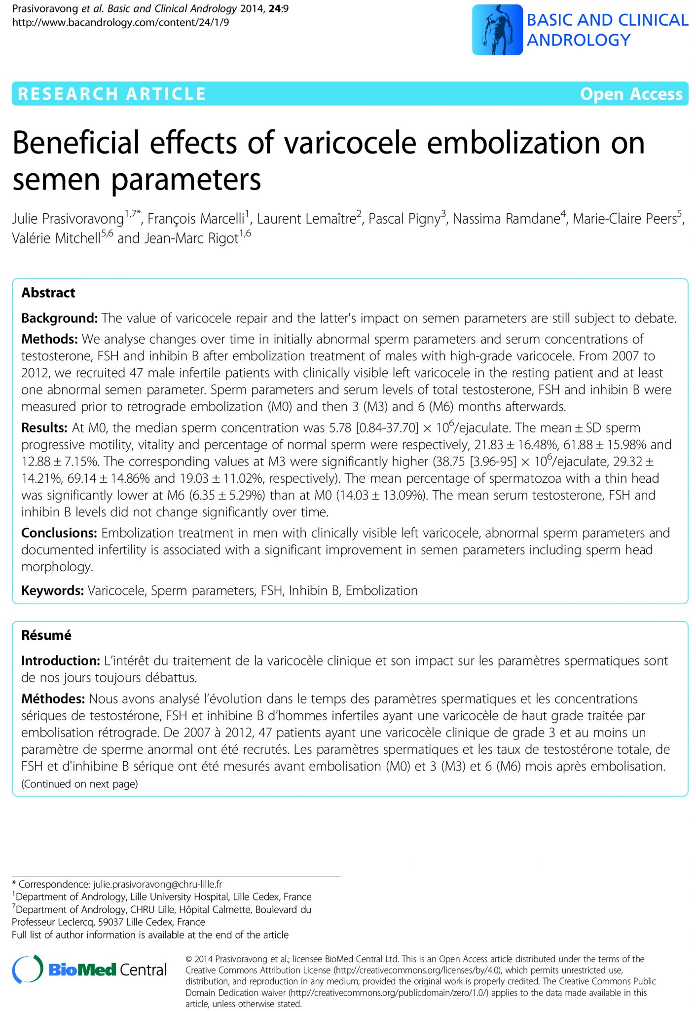 Clinical Evidence - Varicocele Treatment Top Specialist CA